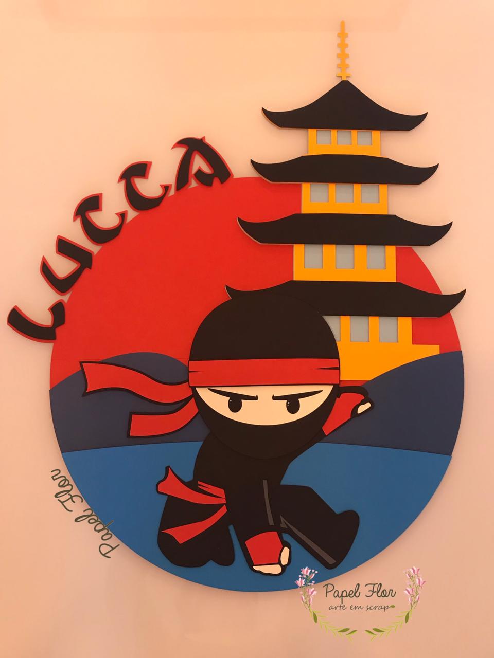 Máxi scrap Ninja – Papel Flor | Arte em Scrap